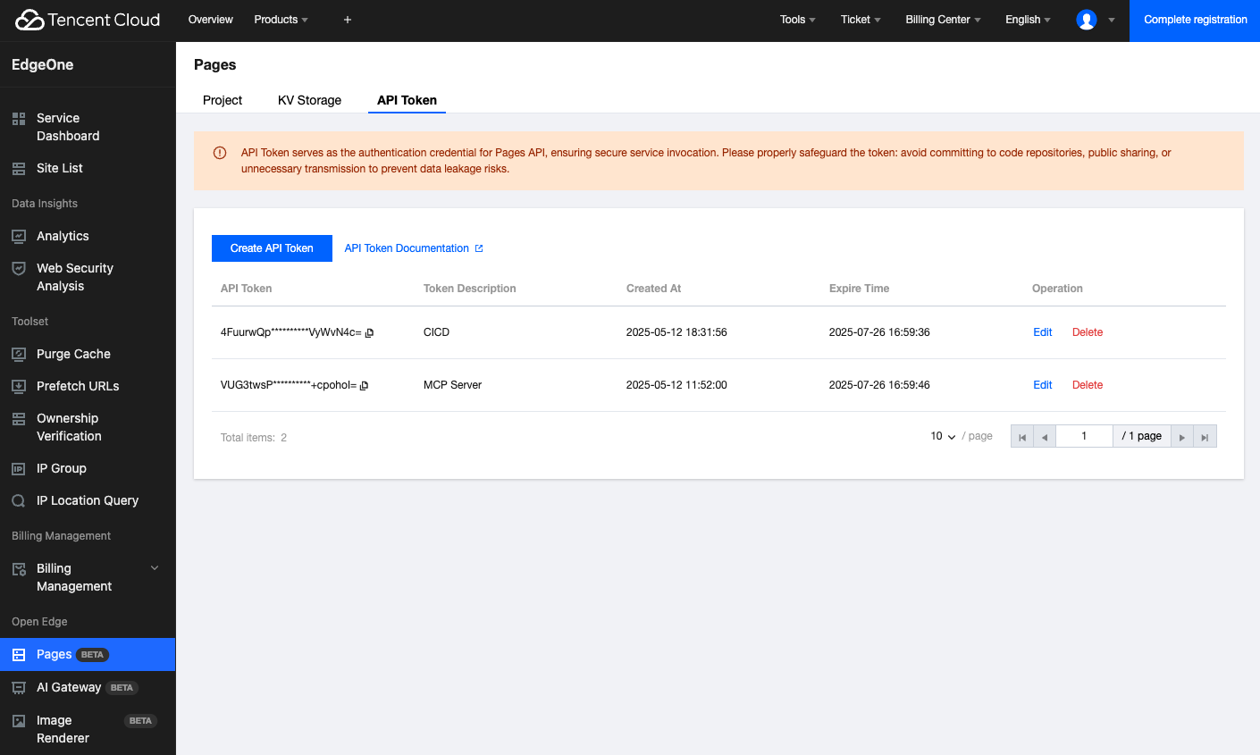 Release Notes - EdgeOne Pages